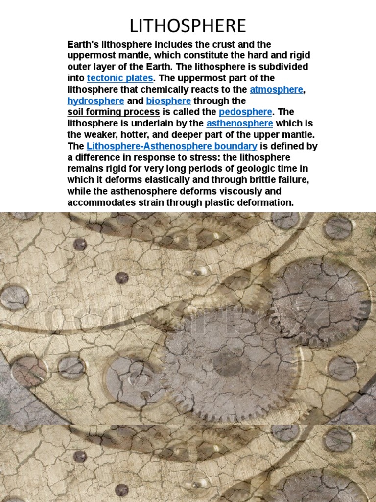 Lithosphere: Tectonic Plates Atmosphere Hydrosphere Biosphere ...