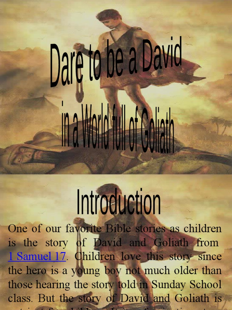 David and Goliath Powerpoint | PDF