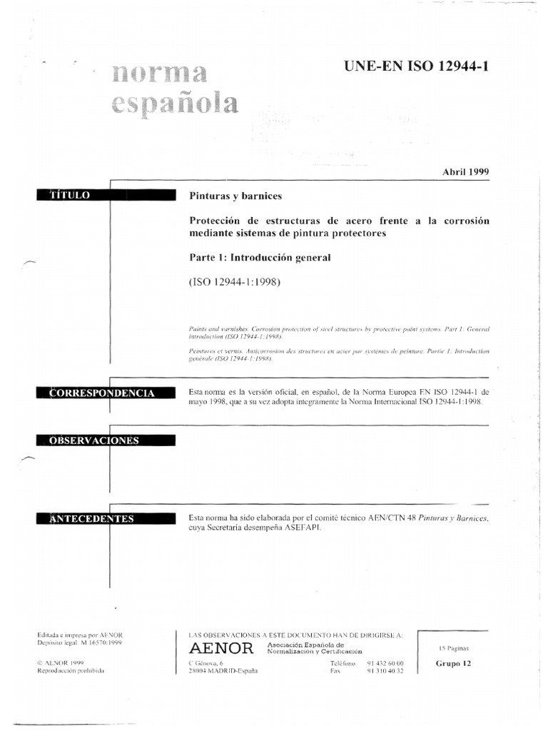 Iso 12944 1998 | PDF