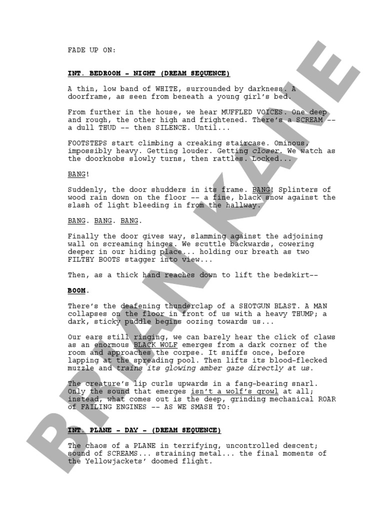 Yellowjackets - Backup Script - 8.11.20 - Brian Kane Watermark | PDF ...