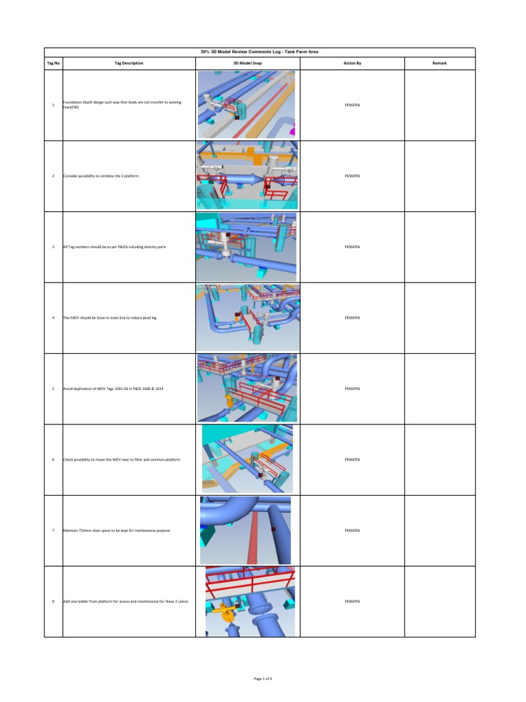 Review Comment Log - Tank Farm | PDF | Mechanical Engineering ...