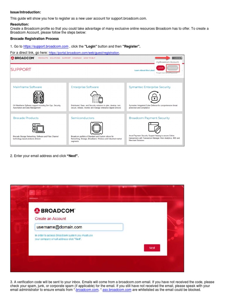 Brocade Registration KB Guide v2 | PDF | Email Spam | Password