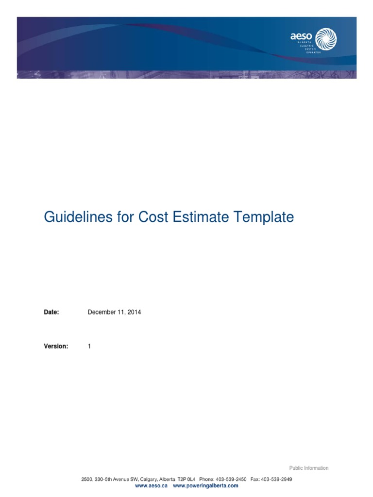 Sample Project Estimate Template | Download Free PDF | Microsoft Excel ...
