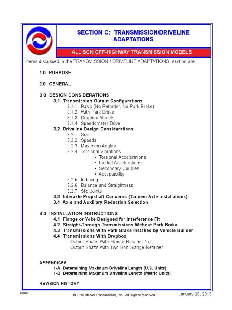 Transsmission Driveline Adaptation | PDF | Transmission (Mechanics) | Axle