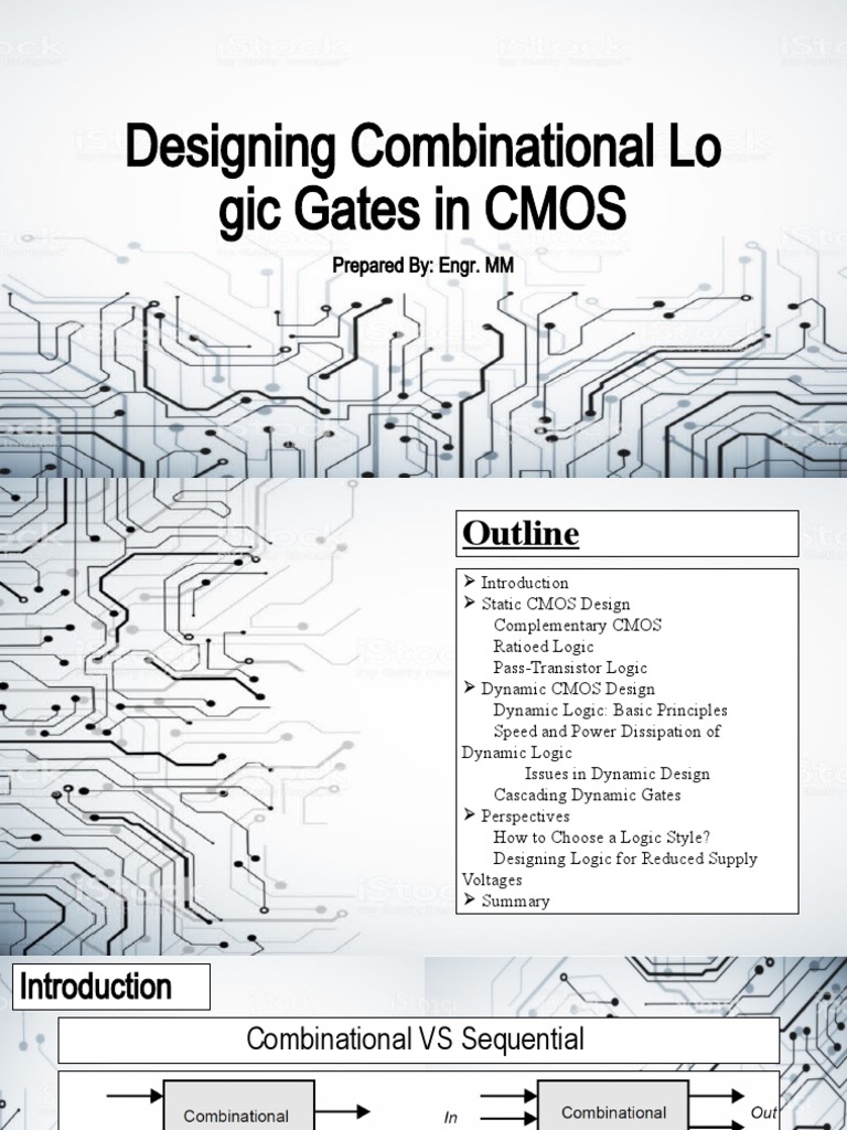Designing Combinational Logic Gates in CMOS | PDF | Cmos | Logic Gate
