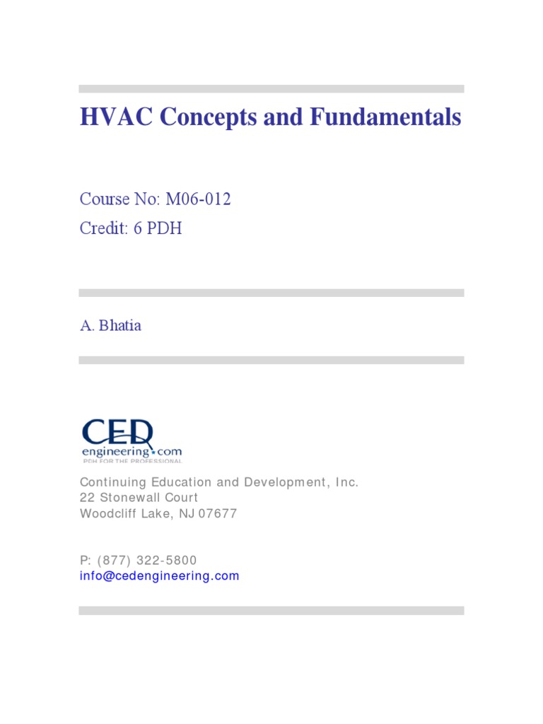 1-HVAC Concepts and Fundamentals R1 | PDF | Relative Humidity | Humidity
