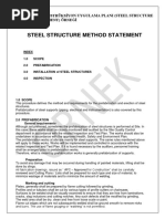 Method Statement For Structural Fabrication & Erection | PDF ...