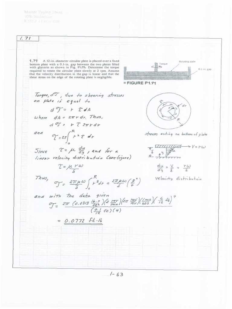 Torque Calculation for Rotating Plate | PDF