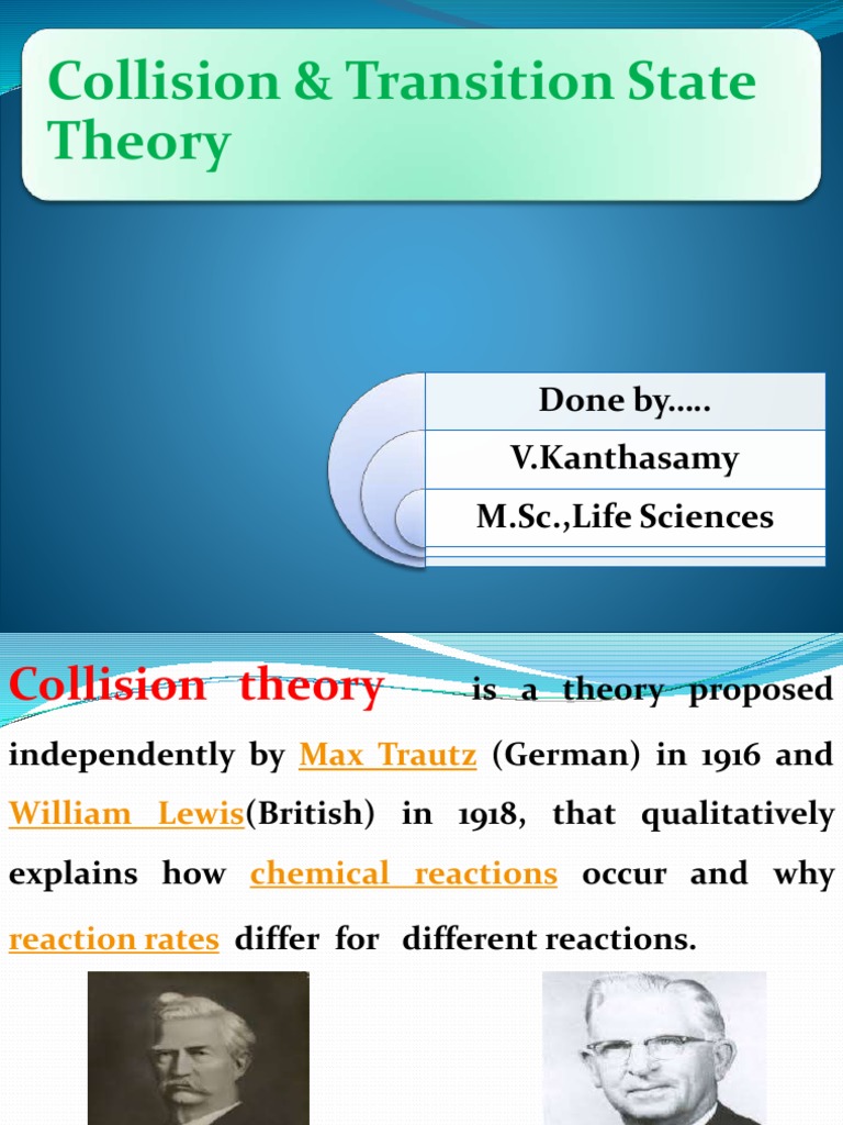 Collision vs. Transition State Theory | PDF