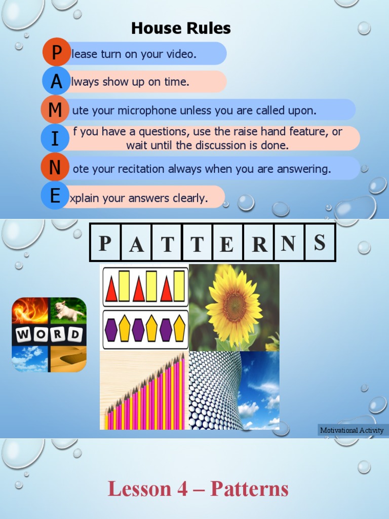 P A M I N E: House Rules | PDF | Numbers | Sequence