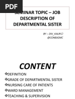 Matron Job Description - Healthcare InfoGuide | PDF | Nursing | Hospital