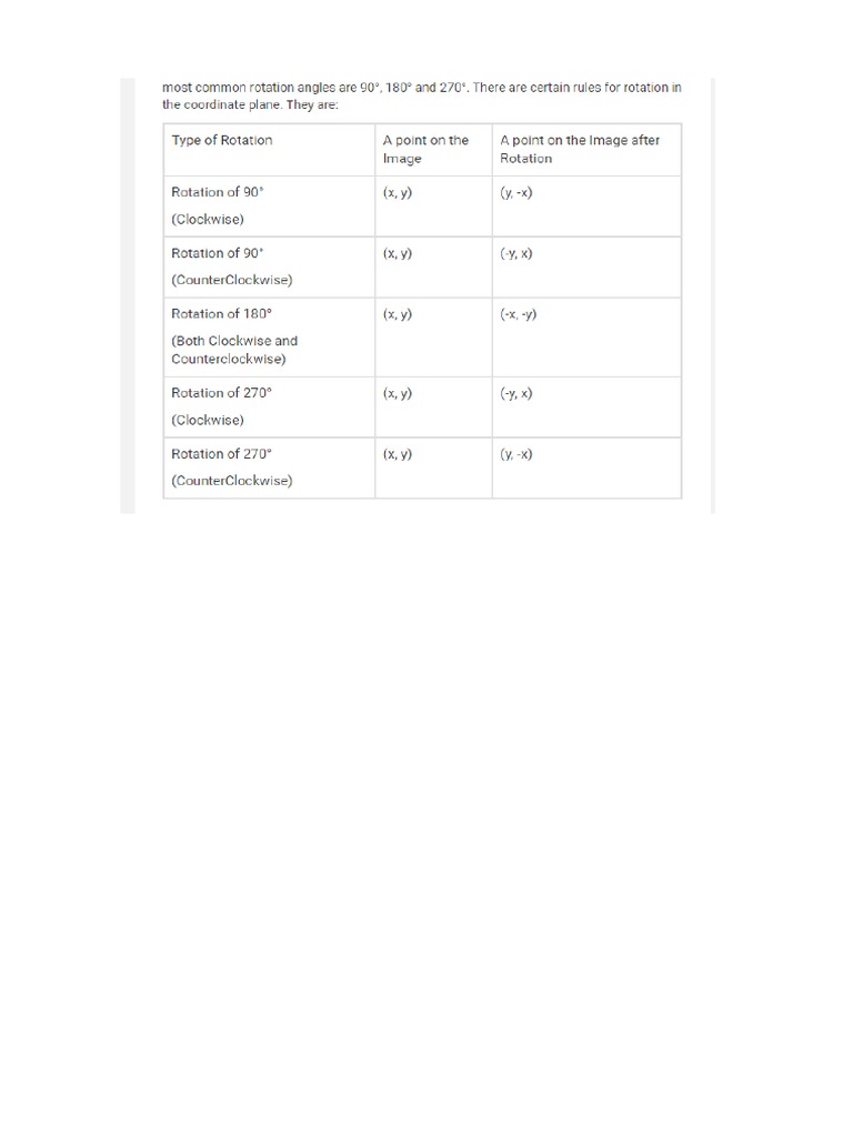 Rotation Formula | PDF
