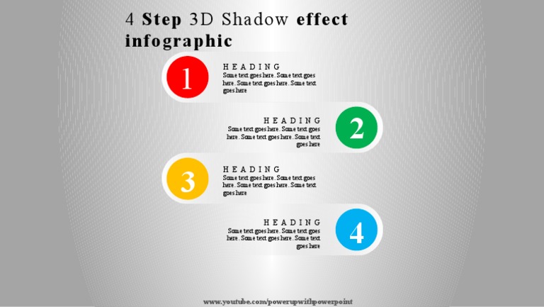 41.create 4 Step 3D Shadow Effect Infographic | PDF