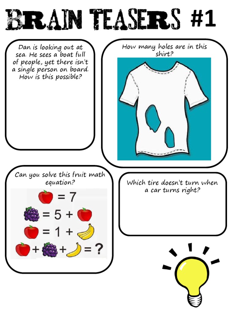 Brain Teasers | PDF | Nature