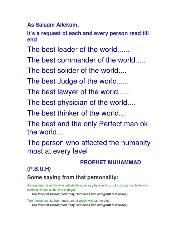 Biography of Prophet Muhammad (P.B.U.H) | PDF | Muhammad | Medina