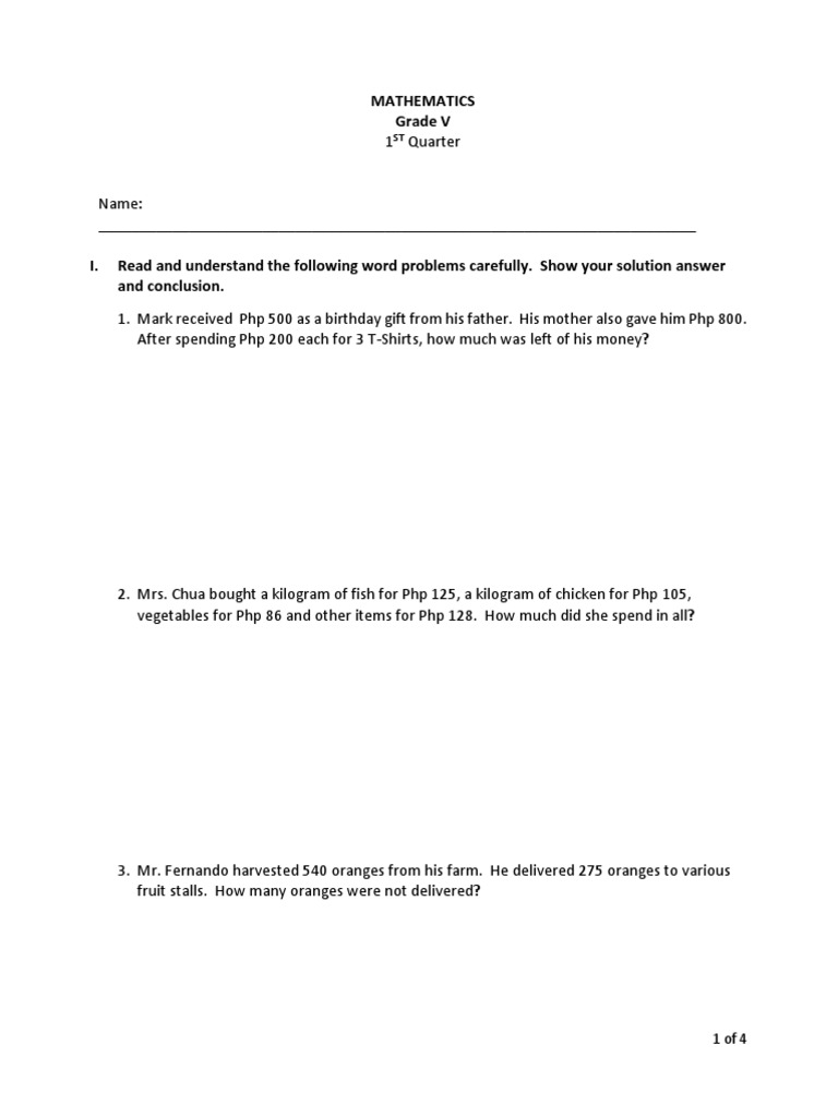 Math 5 Reviewer | PDF | Mathematical Objects | Teaching Mathematics