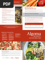 Laurier Food Services Meal Plan Brochure | PDF | Meal | Menu