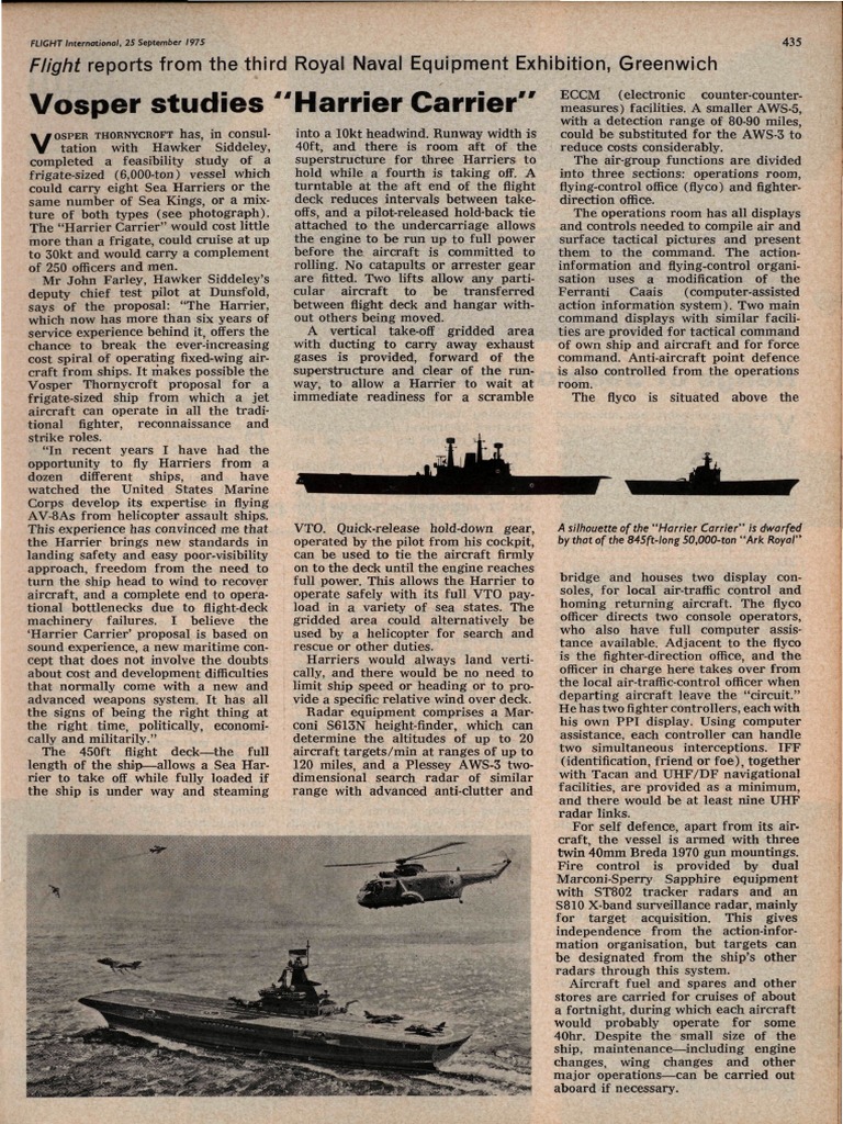 Flight International Reports on Vosper Thornycroft's Proposal for a ...