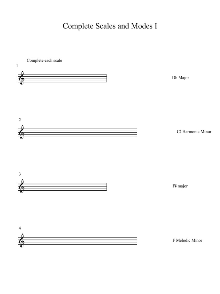 Complete Scales | PDF