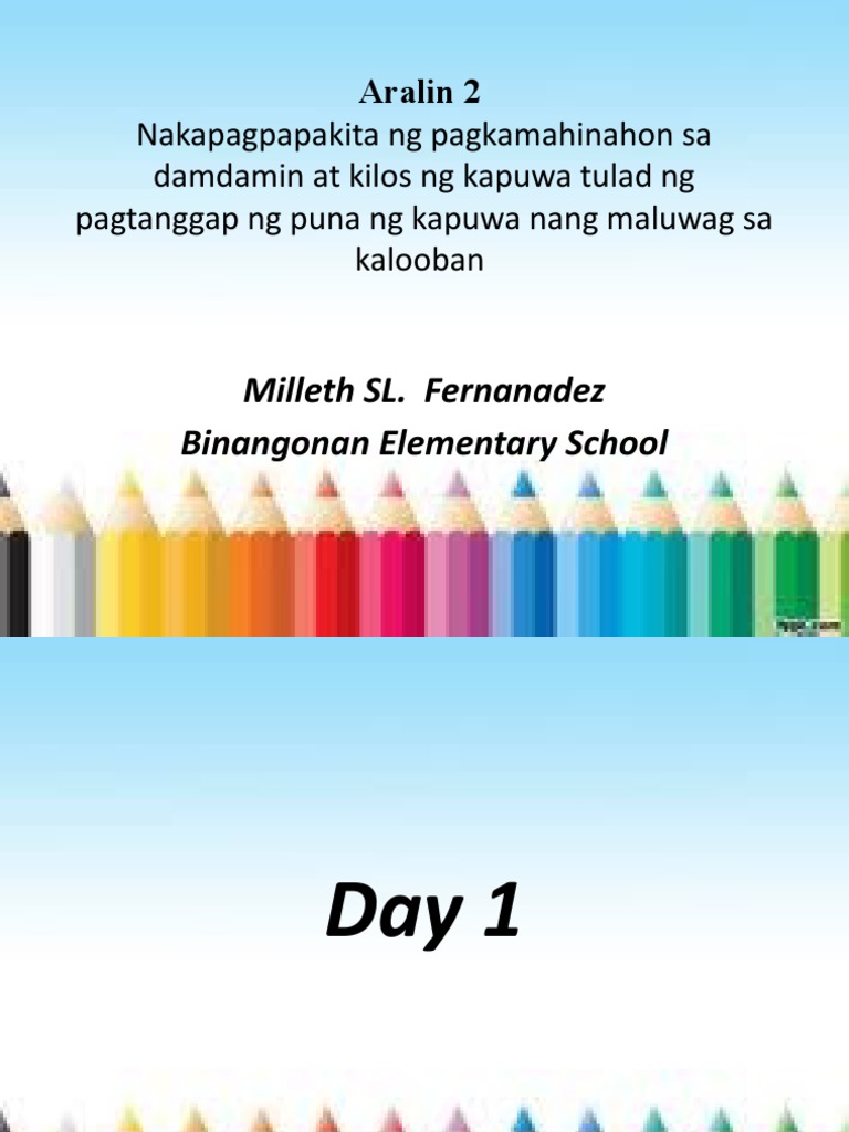 2nd Quarter Aralin 2 Esp millethPPT | PDF