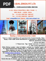 Different Types of Telecom Towers | PDF | Telecommunications ...