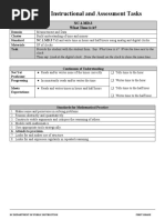 Rubric For Telling Time Clock | PDF