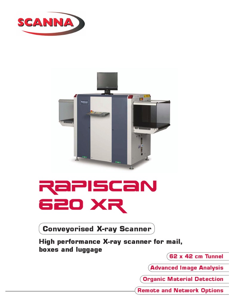 Rapiscan 620 XR X-ray Scanner | PDF | Image Scanner | X Ray