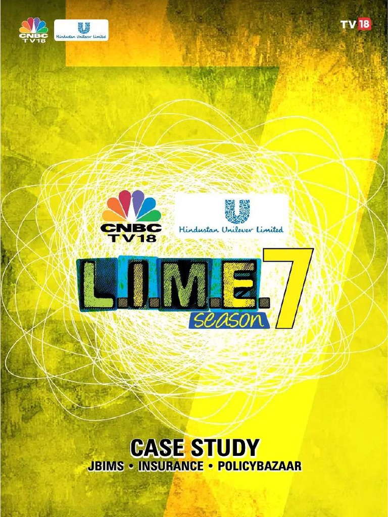 PDF Lime 7 Case Study Policybazaar - Compress | PDF | Market Segmentation | Marketing