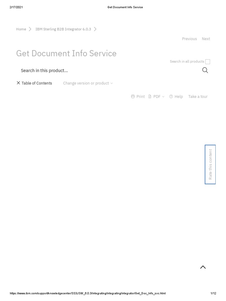 Get Document Info Service SFG | PDF | Metadata | Parameter (Computer Programming)
