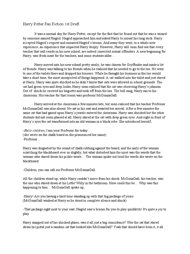 Harry Potter Fan Fiction 1st Draft: - Hello Children | PDF | Harry Potter