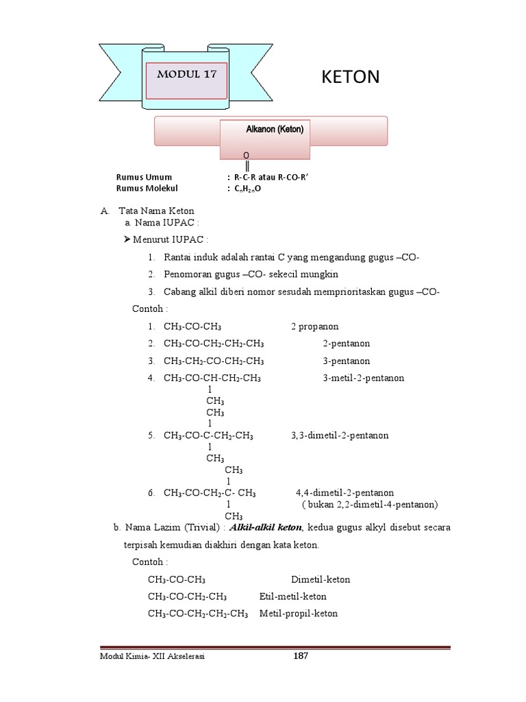 Modul 17-Xii-Keton | PDF