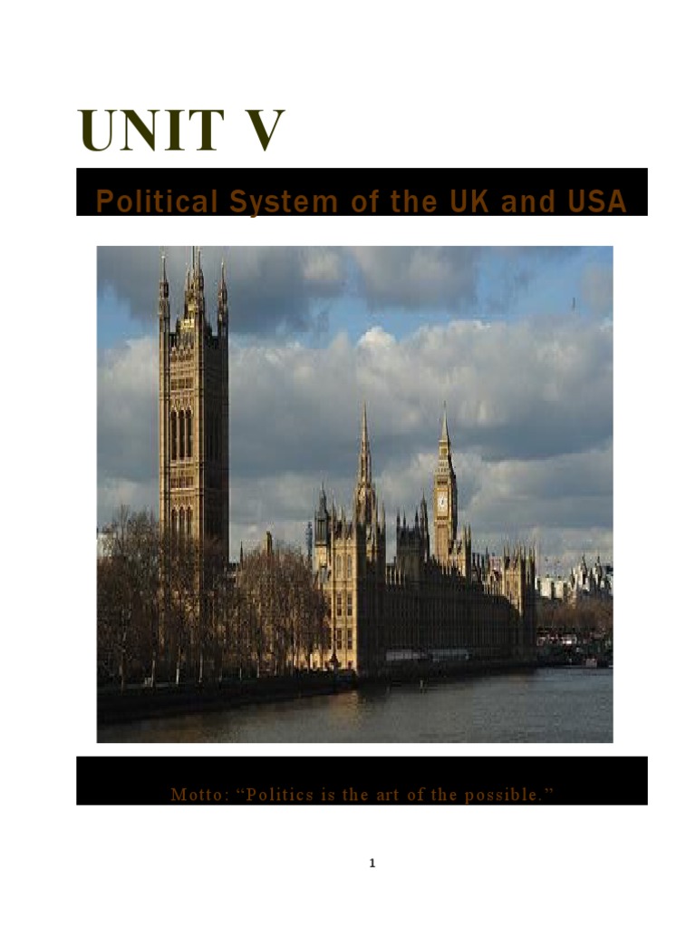 Political Systems of The USA and The UK | PDF | House Of Commons Of The ...