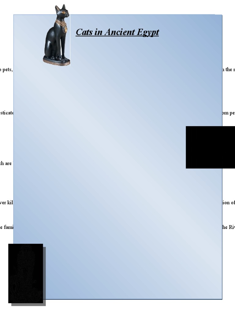 Cats in Ancient Egypt Reading Comprehension Exercises - 28335 | PDF