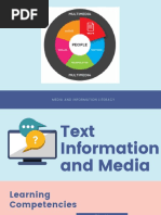 Media and Information Literacy MIL Text Information and Media Part 1 | PDF | Hyperlink | Typefaces