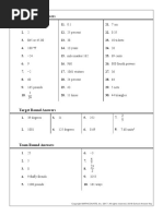 Mathcounts Sprint Practice Test | PDF | Area | Speed