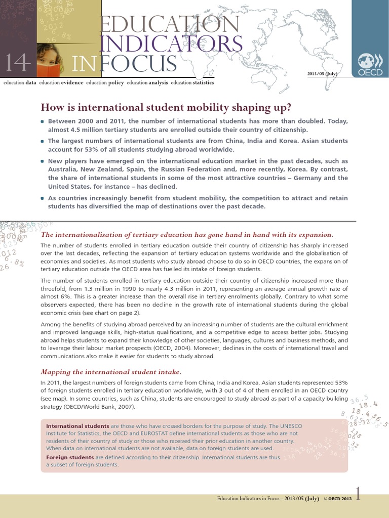 How Is International Student Mobility Shaping Up 2014 Report (Great ...