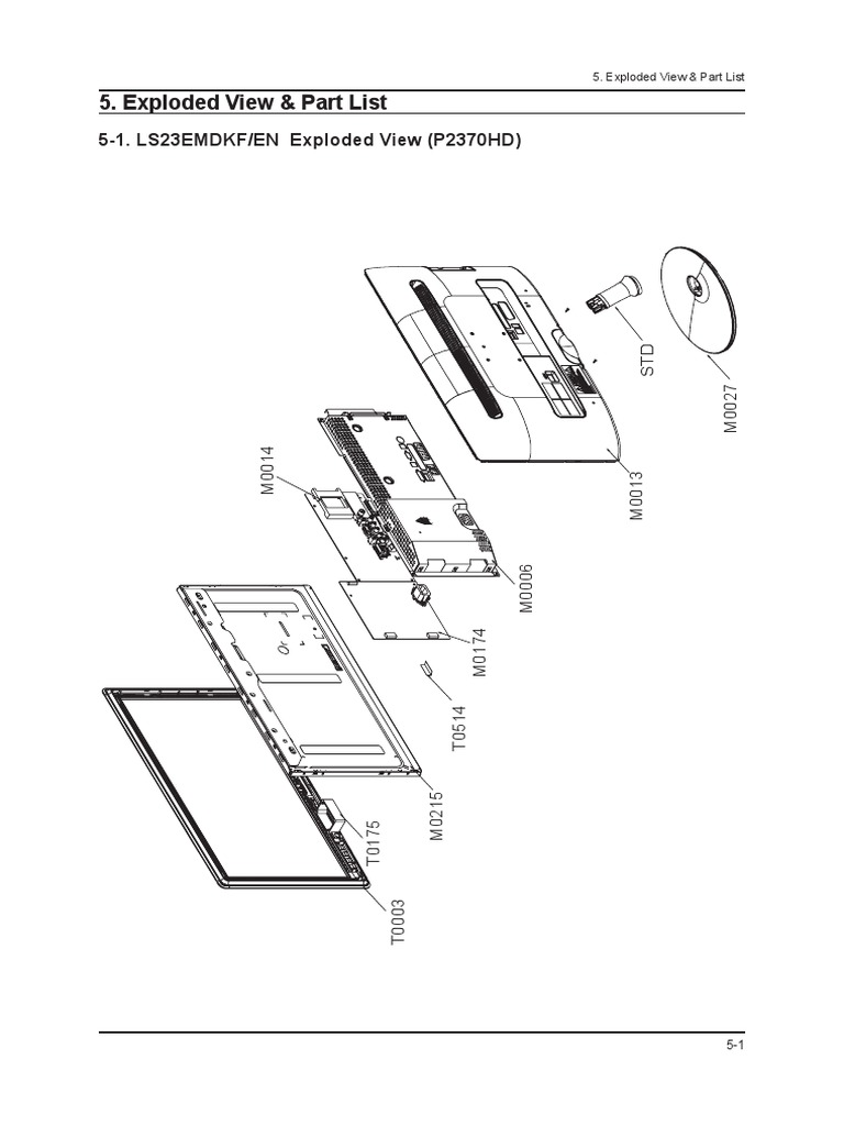 Exploded View & Part List | PDF | Joining | Electrical Engineering