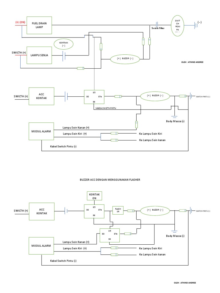 Wiring Buzzer Mobil | PDF