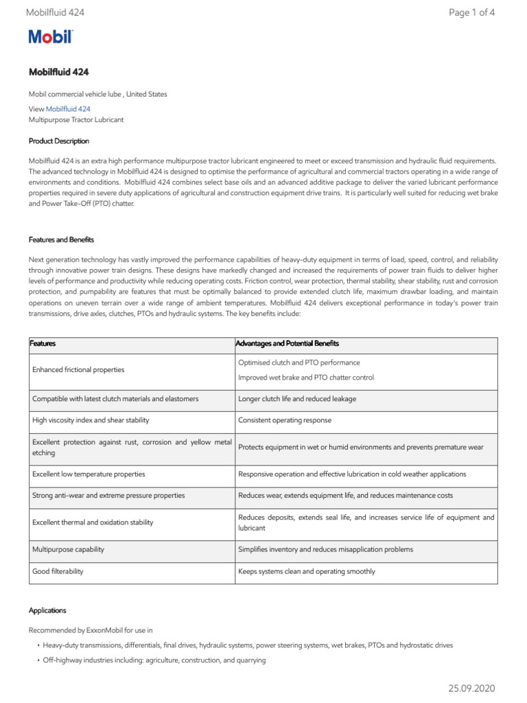 Mobilfluid 424 Mobilfluid 424 Mobilfluid 424 Mobilfluid 424 | PDF ...