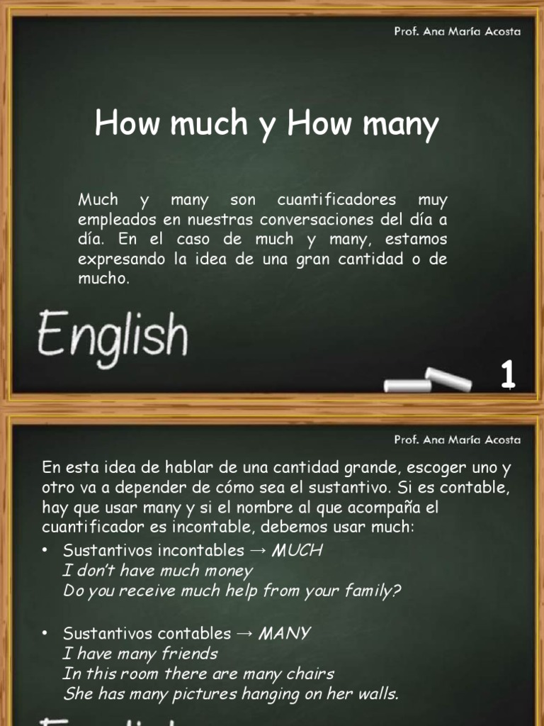 Act. 4 How Much y How Many | PDF | Relaciones personales, crianza y ...