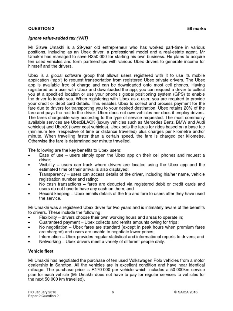 ITC January 2016 Paper 2 Question 2 | PDF | Net Present Value ...