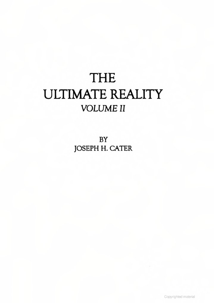 The Ultimate Reality - Vol.2 | PDF | Science & Mathematics