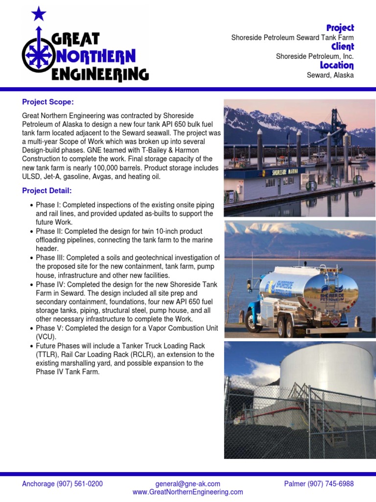 097 Fueling - Shoreside Petroleum Seward Tank Farm | PDF | Business ...