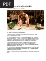 Jonnie Candito 6 Week Strength Program | PDF | Physical Exercise ...