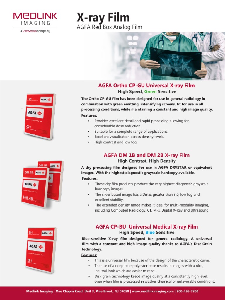 Medlink Film AGFA Red Box | PDF | Medical Imaging | Radiology