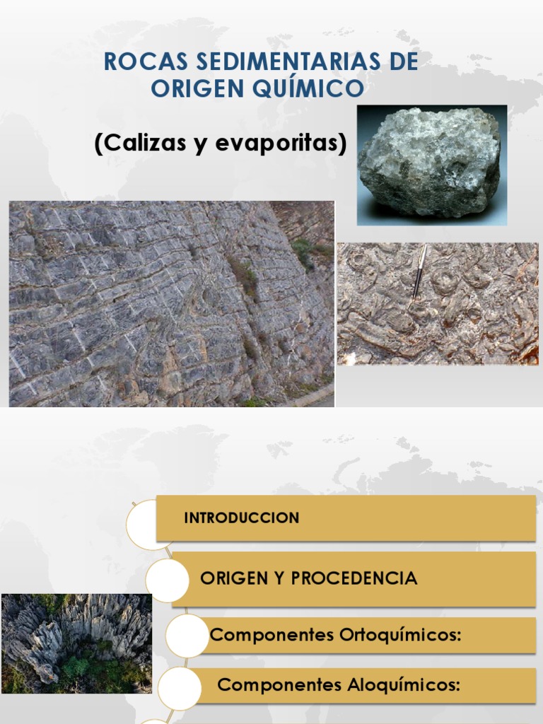 Rocas Sedimentarias No Clasticas | PDF | Roca (geología) | Volcán