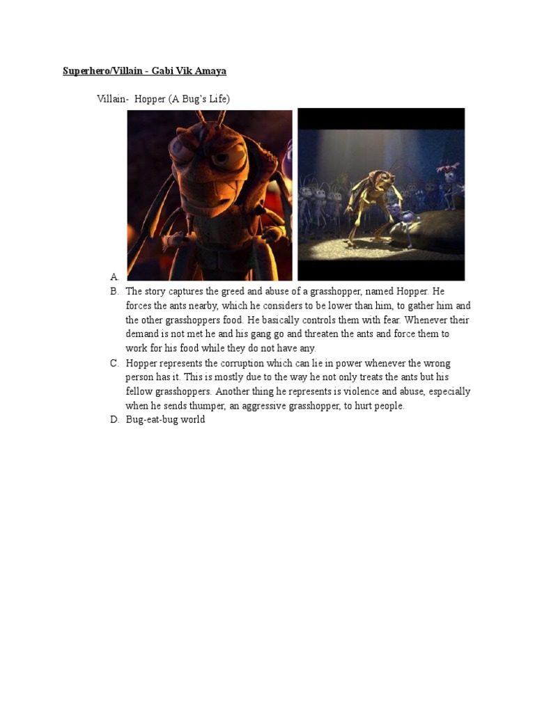 Superhero - Villian Representation | PDF | General Fiction