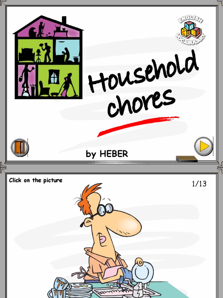 Daily Household Chores Guide | PDF | Housekeeping | Surface Science