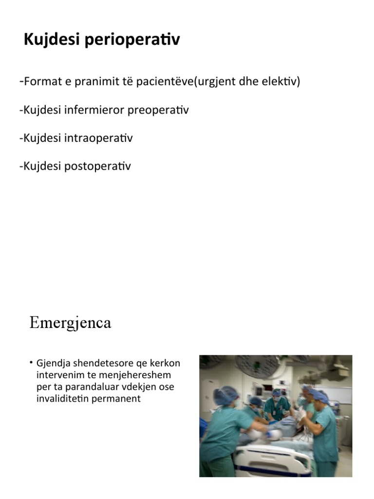 Kujdesi Perioperativ | PDF