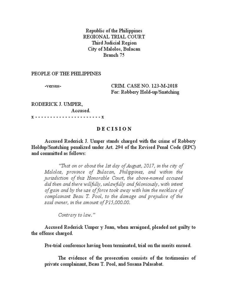 Decision Writing Exercise - JOSE | PDF | Burden Of Proof (Law ...